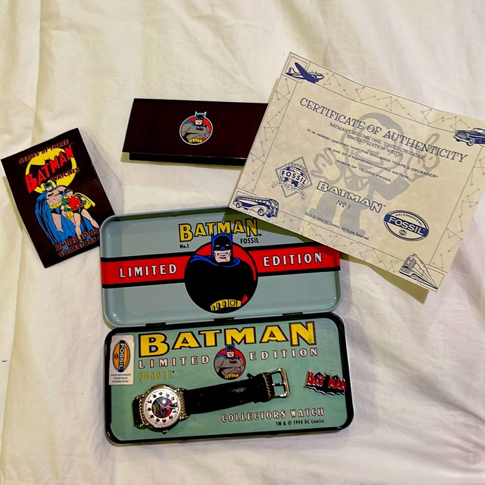 Batman Vintage 1994 Limited Edition Fossil Collectors… - Gem
